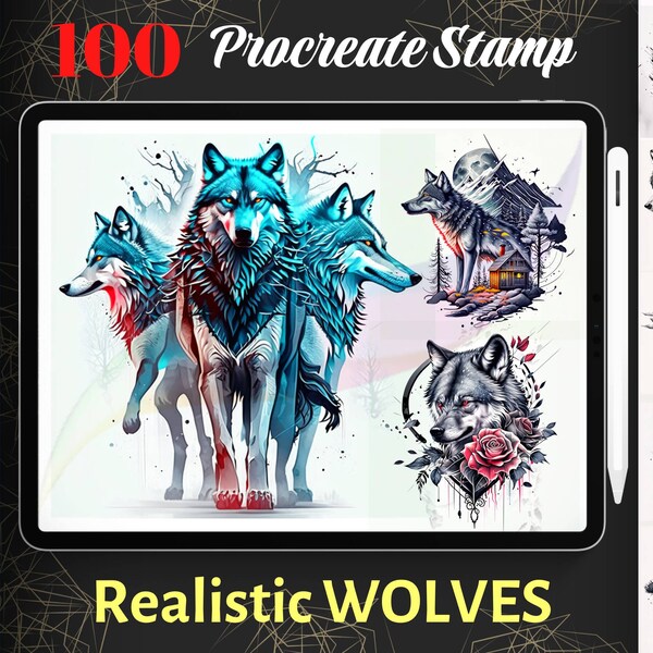 Wolf Stamp - Etsy