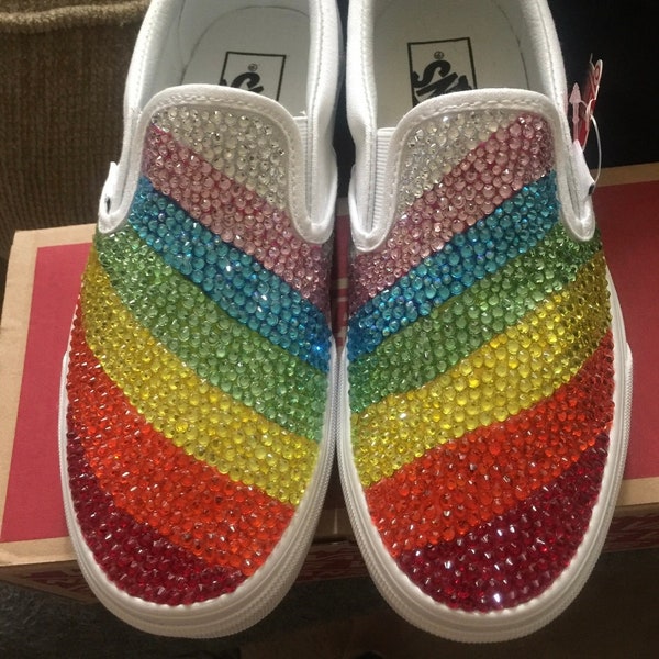 Rainbow Vans - Etsy