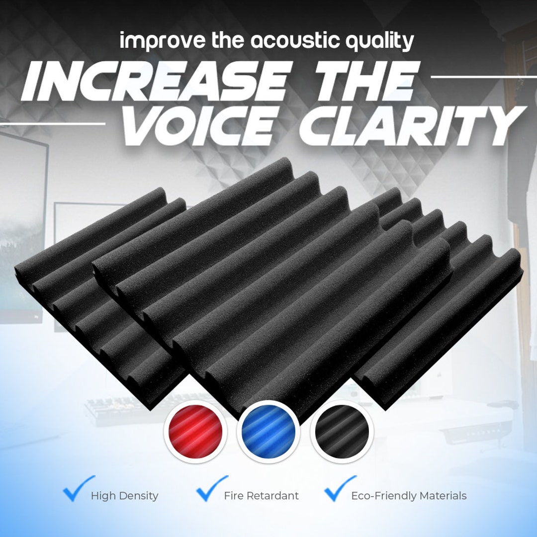 Acoustic Panels Studio Soundproofing Foam Sea Wave Protiles - Etsy