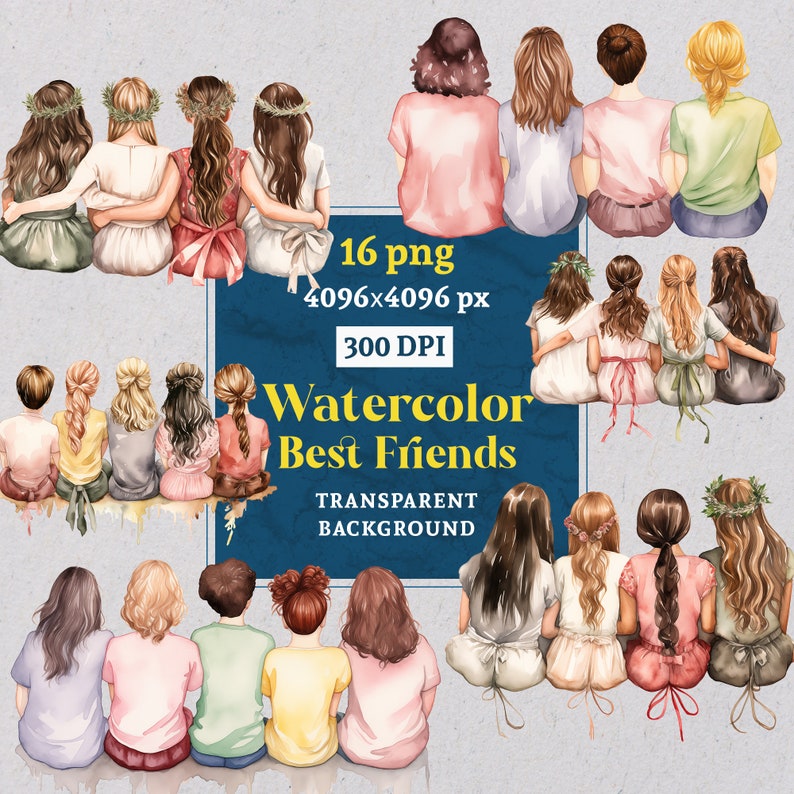 5 Friend Png Sisters Clipart Three Best Friends Friends Clipart Bff ...