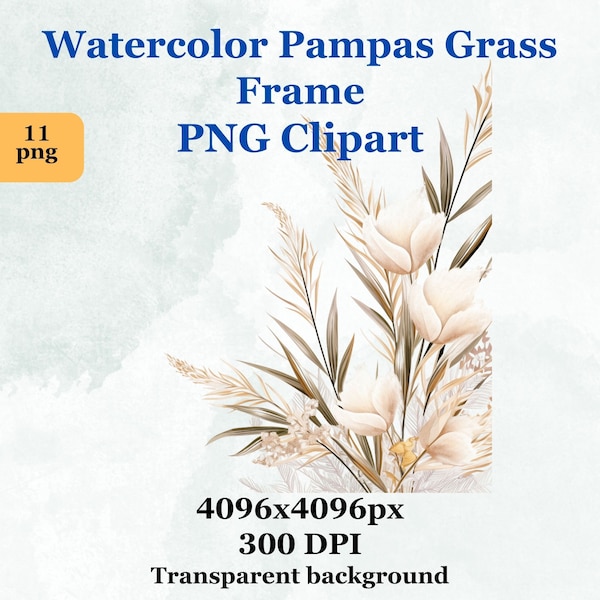 Pampas Grass Clipart - Etsy