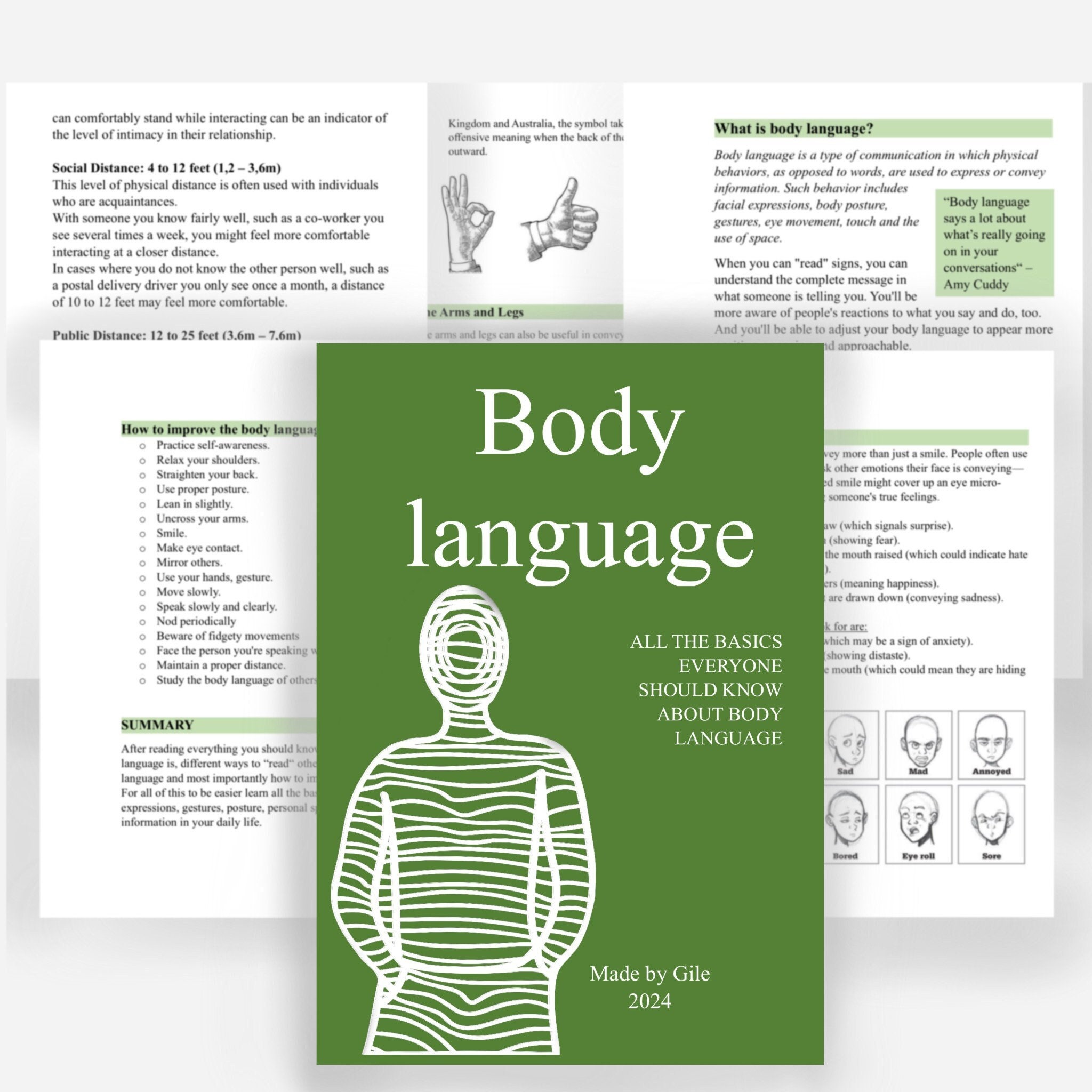 BODY LANGUAGE Self Learning Book/ Short Book/ Self Improvement Book ...