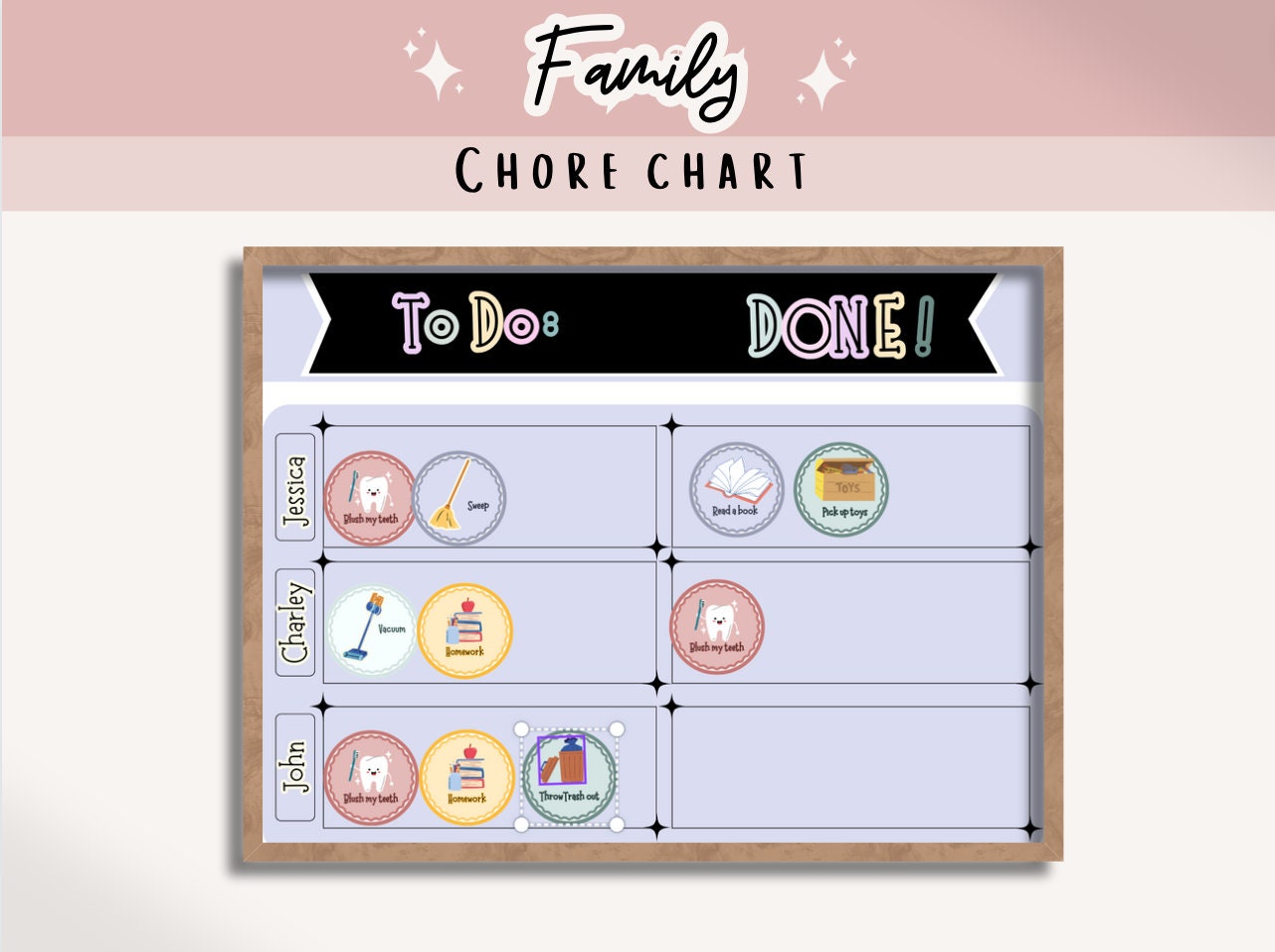 Ultimate Chore Chart for Kids Printable, Kids Cleaning Checklist With ...