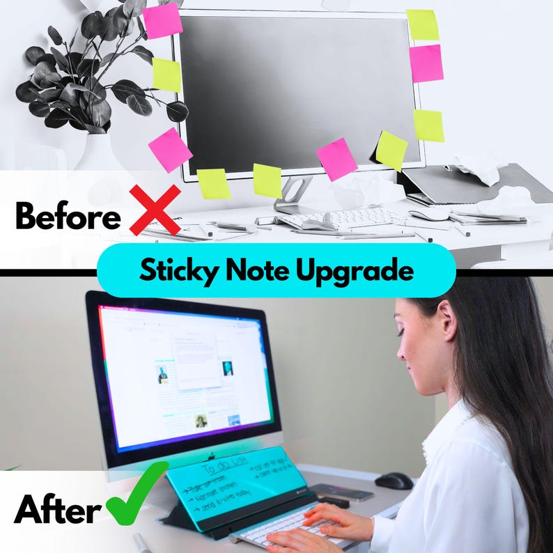 LED Color Changing Desktop Whiteboard | Smart Desk Organizer - Etsy