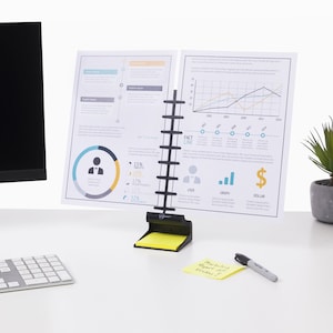 Note Tower Desktop Pro Document Holder - Dual Page Paper Holder for ...