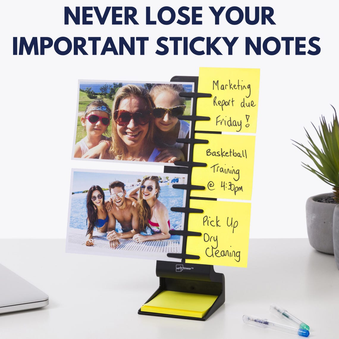 Note Tower Desktop Pro Document Holder - Dual Page Paper Holder for ...