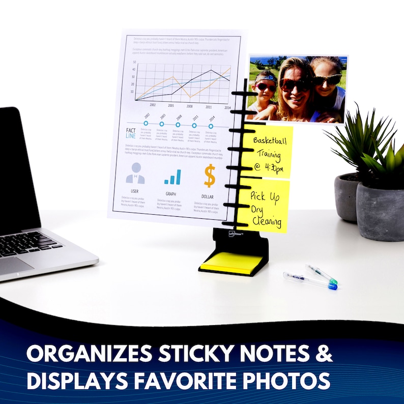 Note Tower Desktop Pro Document Holder - Dual Page Paper Holder for ...