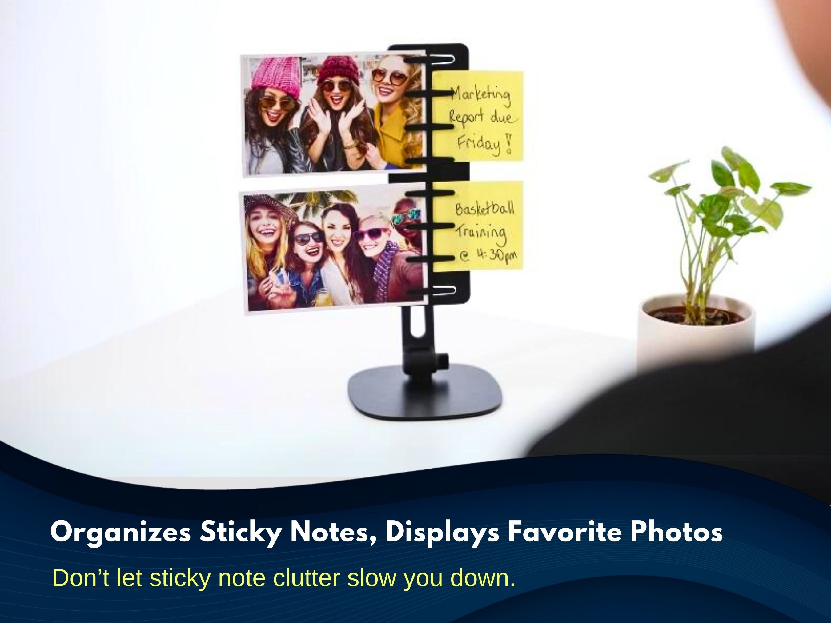 Note Tower Desktop Titan Dual Page Document Holder Paper Stand for ...