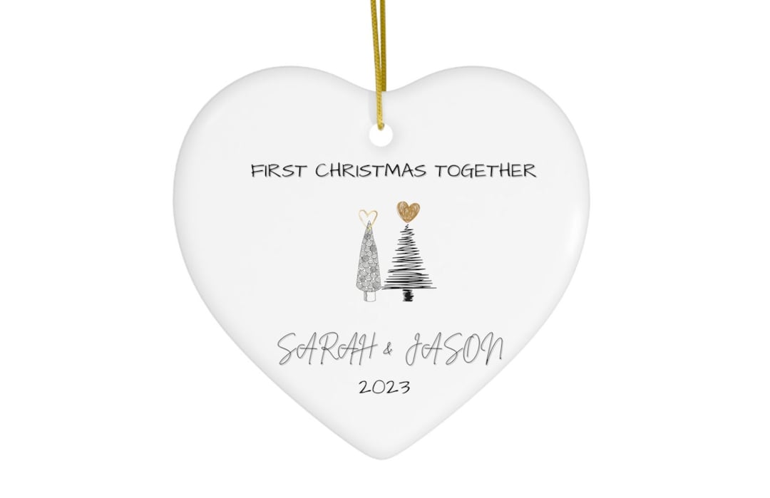 Couples Christmas Ornament Our First Christmas Together Personalized