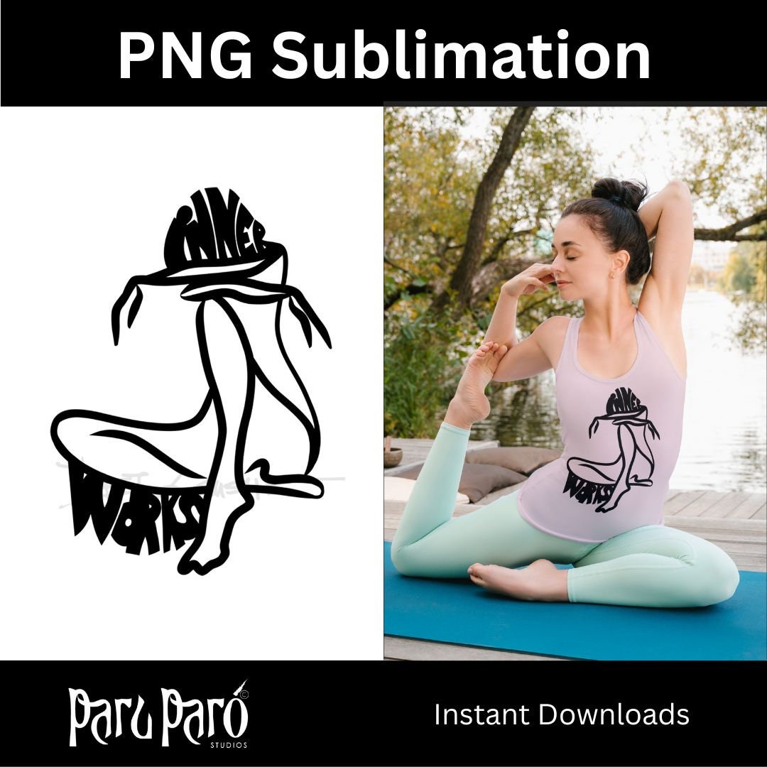 PNG Sublimation Female Line Art, Black and White Ethereal Vector Art ...