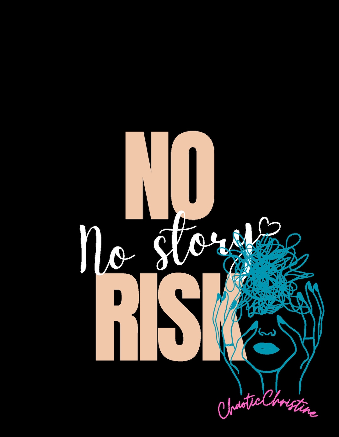 No Risk No Story PNG/SVG - Etsy