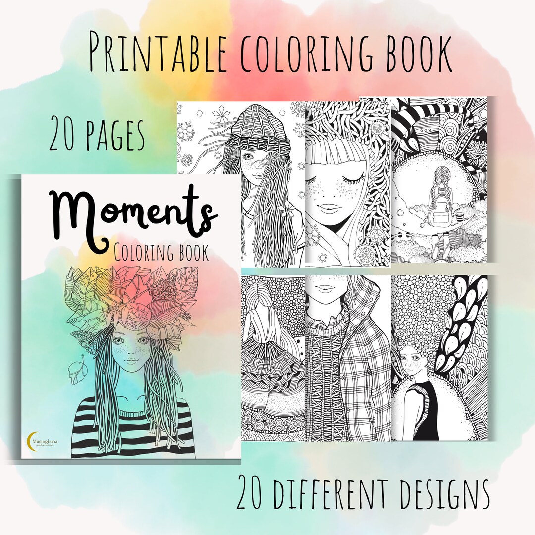 Printable, Coloring Book, Coloring Book, Cute Coloring Book, Girl ...