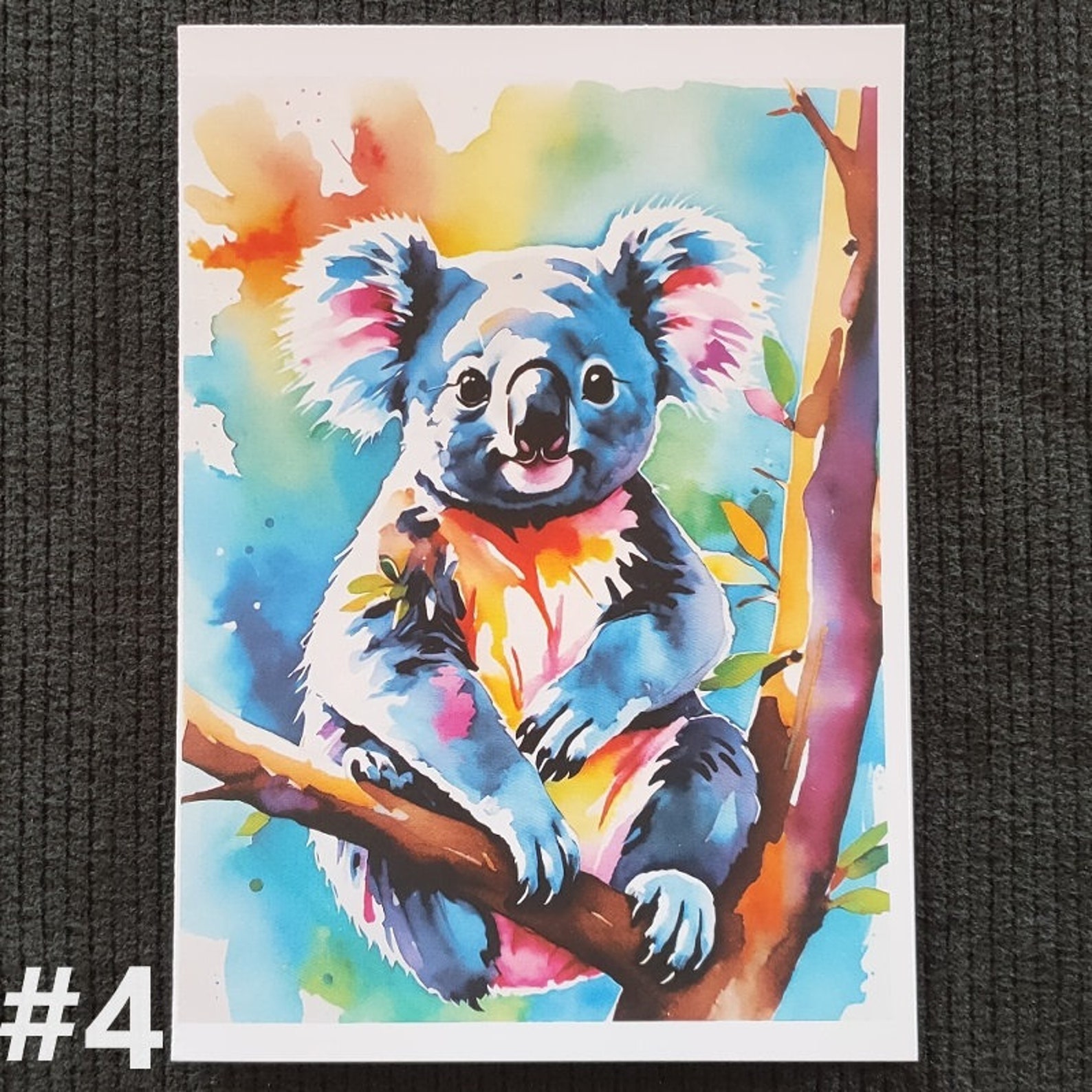 1 - 5 Pack Australian Animals Themed Cards Set #1. (holographic Designs ...