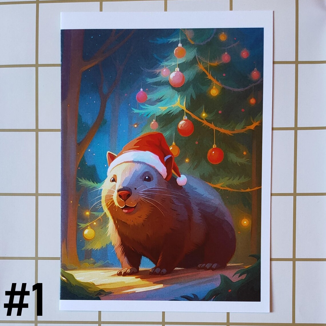 1 5 Pack Australian Animals Cards Set 3. holographic Designs Available ...