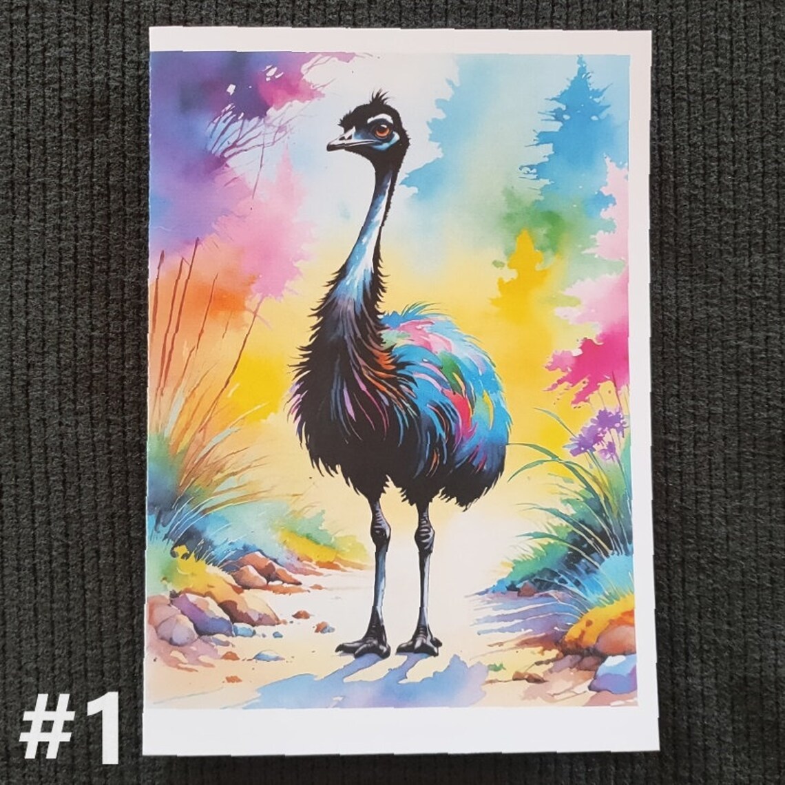 1 - 5 Pack Australian Animals Themed Cards Set #1. (holographic Designs ...