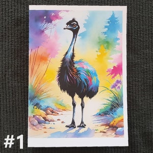 1 - 5 Pack Australian Animals Themed Cards Set #1. (holographic Designs ...