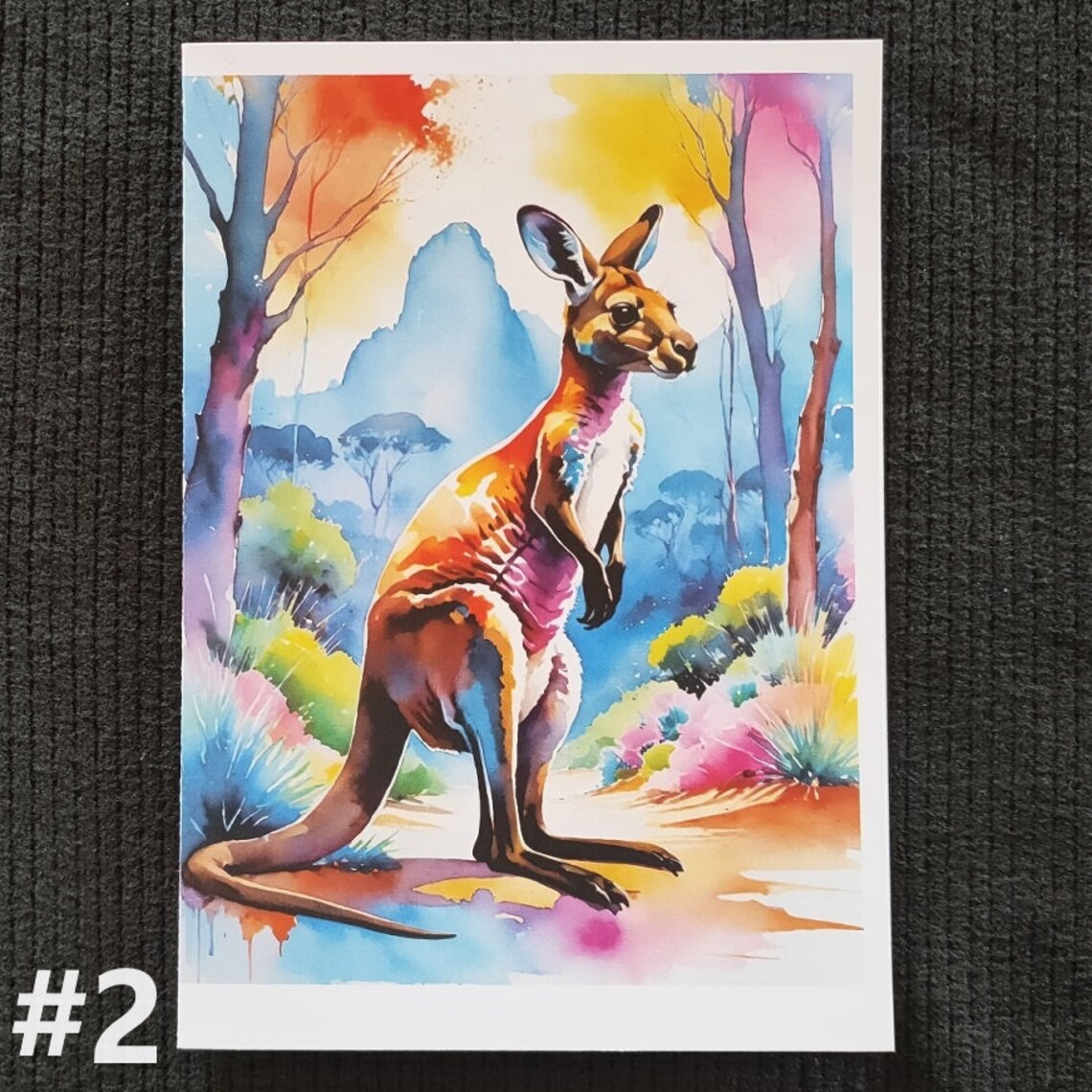 1 - 5 Pack Australian Animals Themed Cards Set #1. (holographic Designs ...