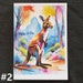 1 - 5 Pack Australian Animals Themed Cards Set #1. (holographic Designs ...
