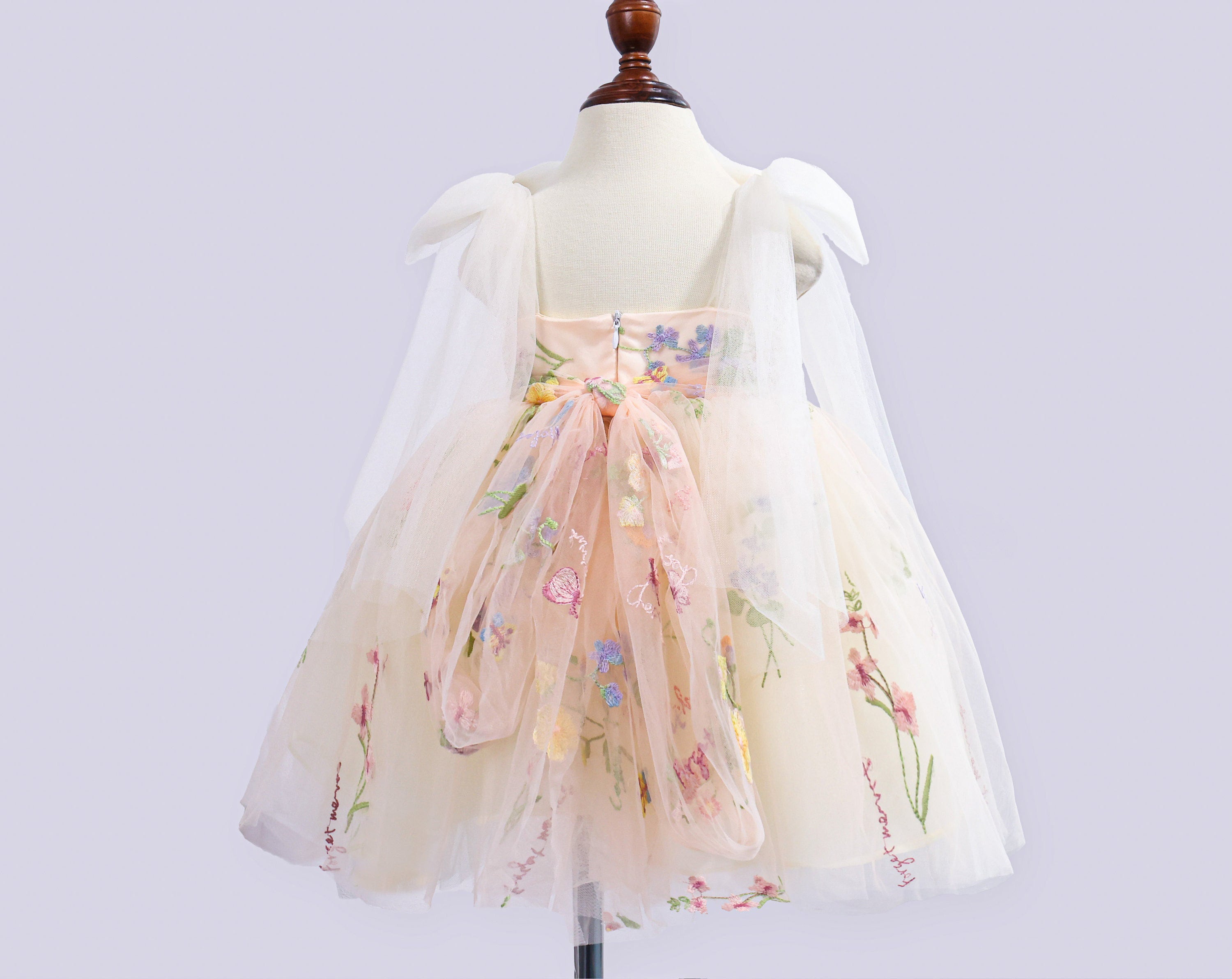 Blush Pink 4 Layers Flower Girl Dress Tutu Flower Party Dress ...