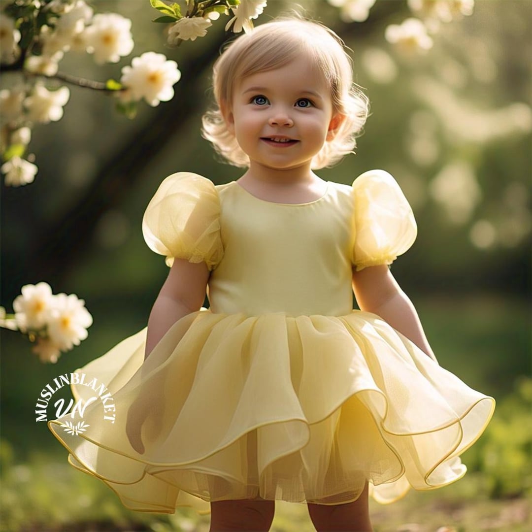 Summer Pastel Dress, Birthday Baby Girl Dress, Ball Gown, Tutu Doll ...