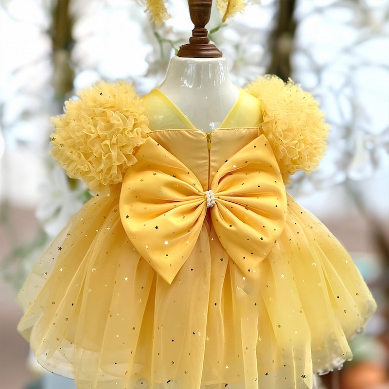 Girls Yellow Dress - Etsy
