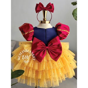 Snow Inspired Princess Dress, Snow Dress Toddler Girl, First Birthday ...