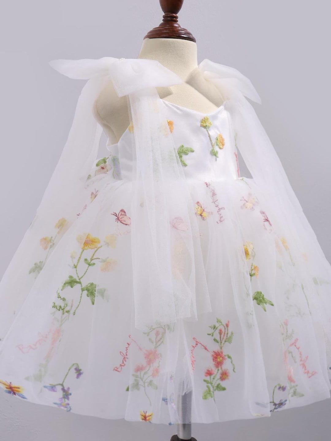 Ivory White 4 Layers Flower Girl Dress Tutu Flower Party Dress ...