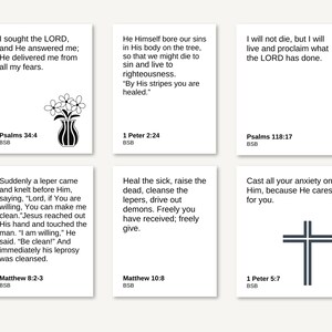 42 Health and Healing Bible Verse Printable Cards, Mini Scripture Cards ...