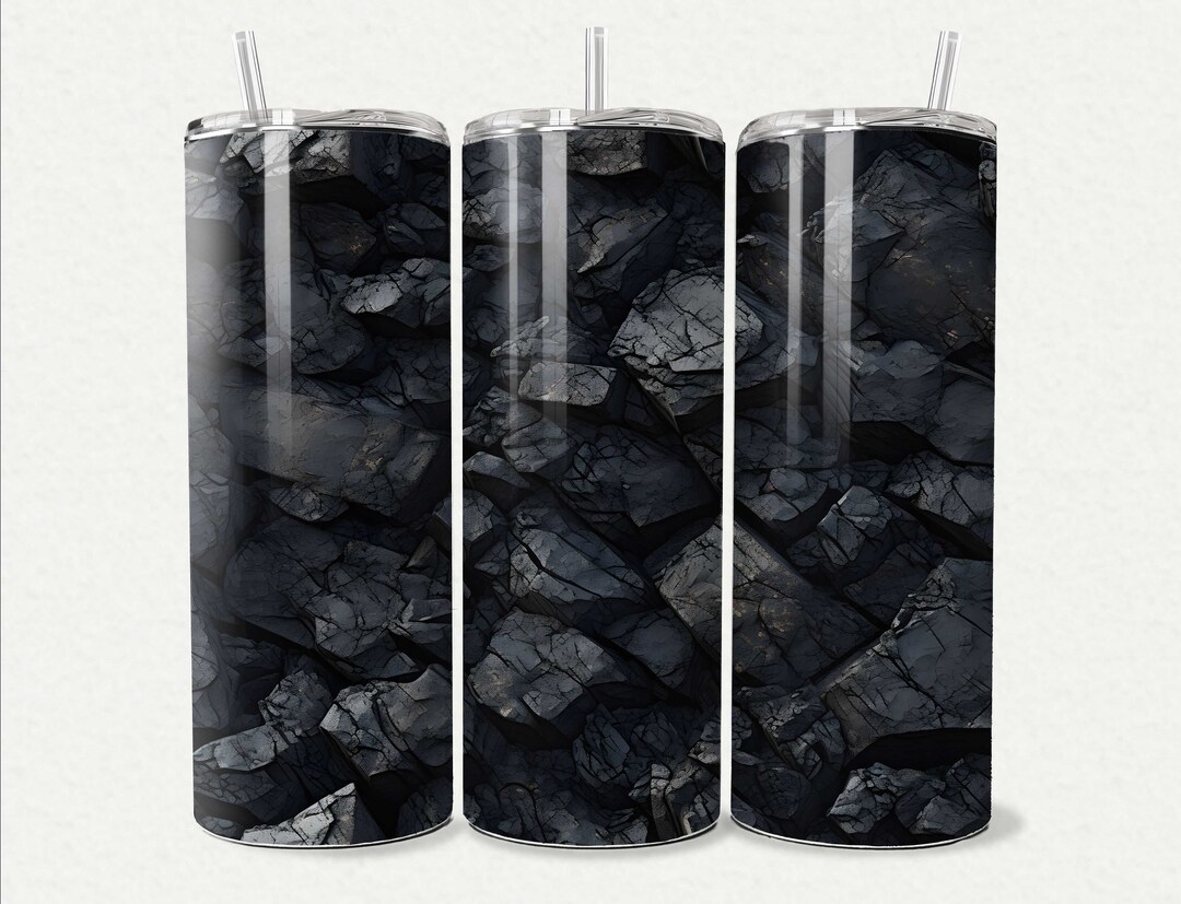 Black Coal Texture Tumbler Wrap Seamless Tumbler Wrap - Etsy