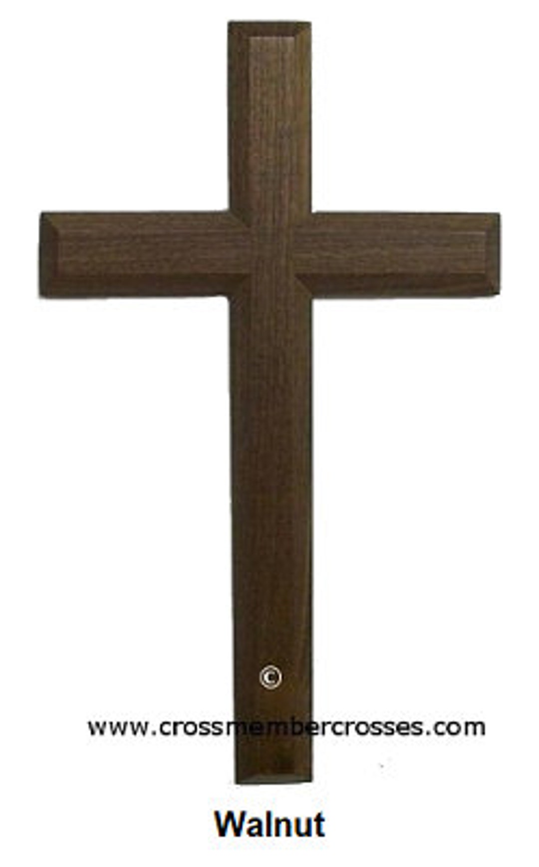 Edge Beveled Traditional Wooden Crosses Walnut - Etsy