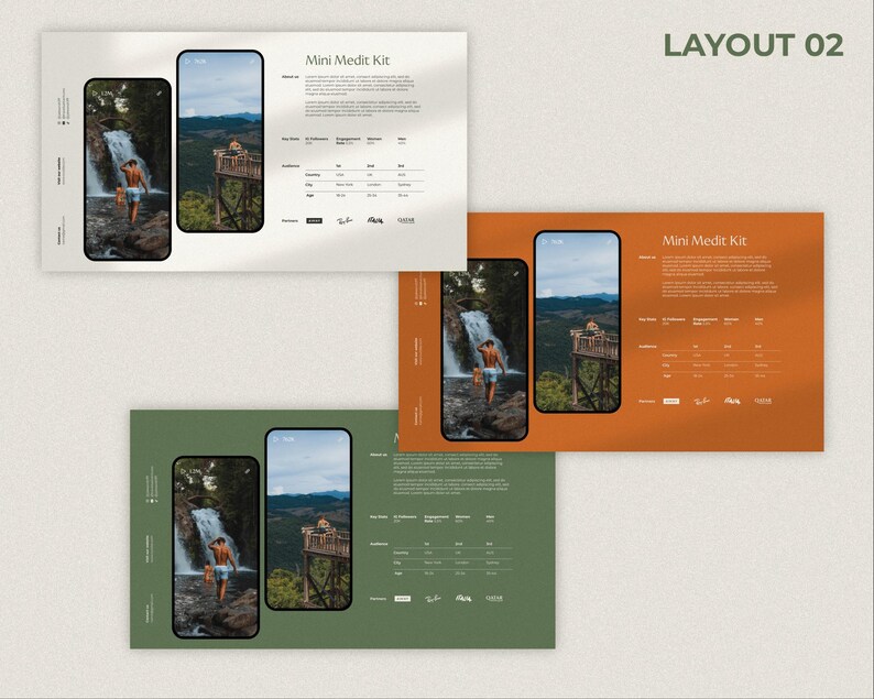 1 Page Media Kit Canva Template | Instagram Media Kit | Influencer ...