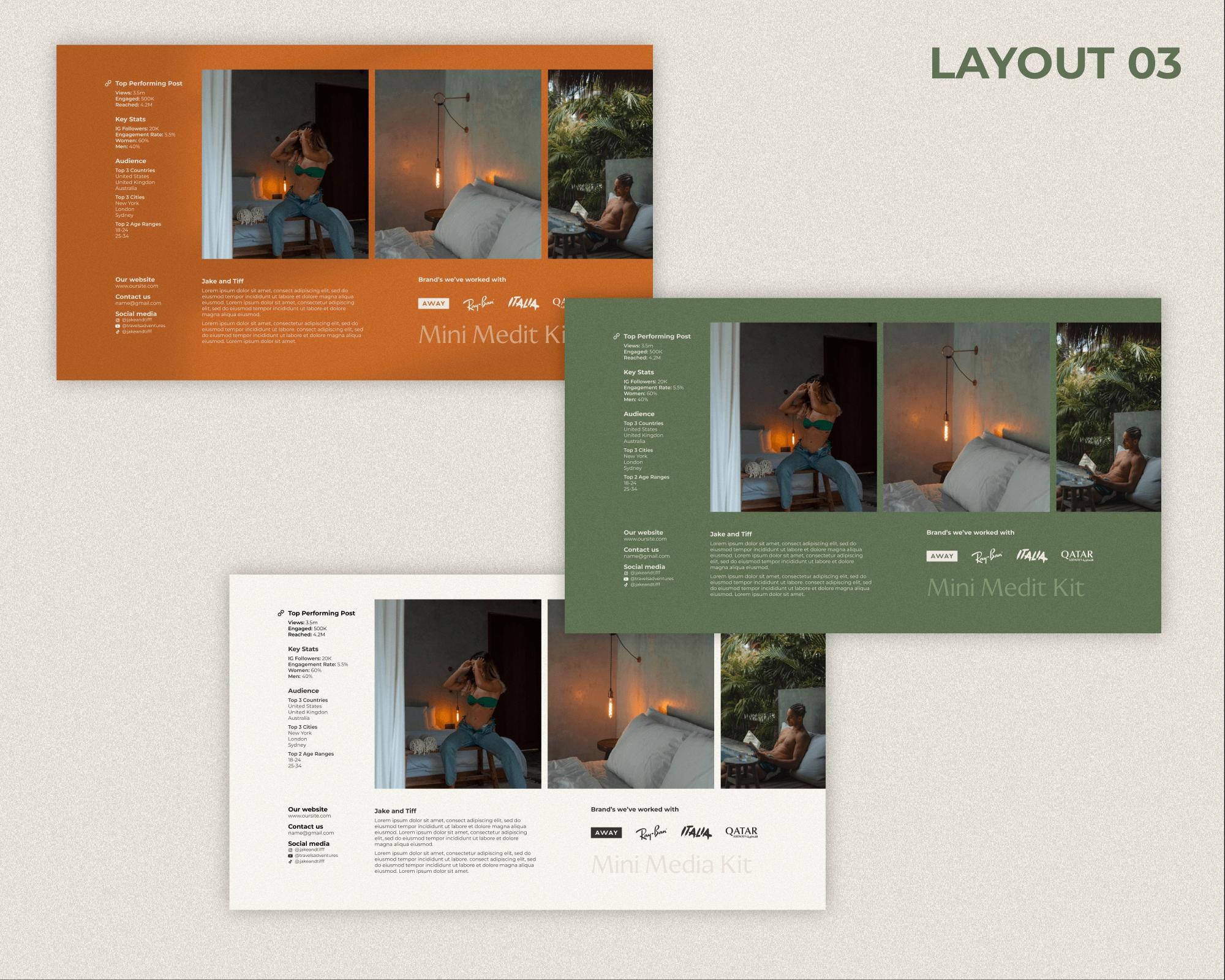 1 Page Media Kit Canva Template | Instagram Media Kit | Influencer ...