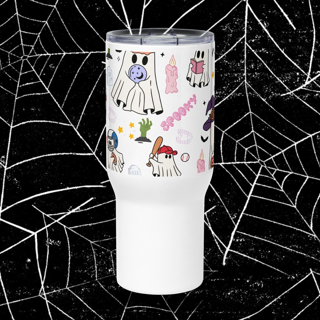 Cute Ghost Spooky Travel Mug Ghost Cup Ghost Tumbler - Etsy