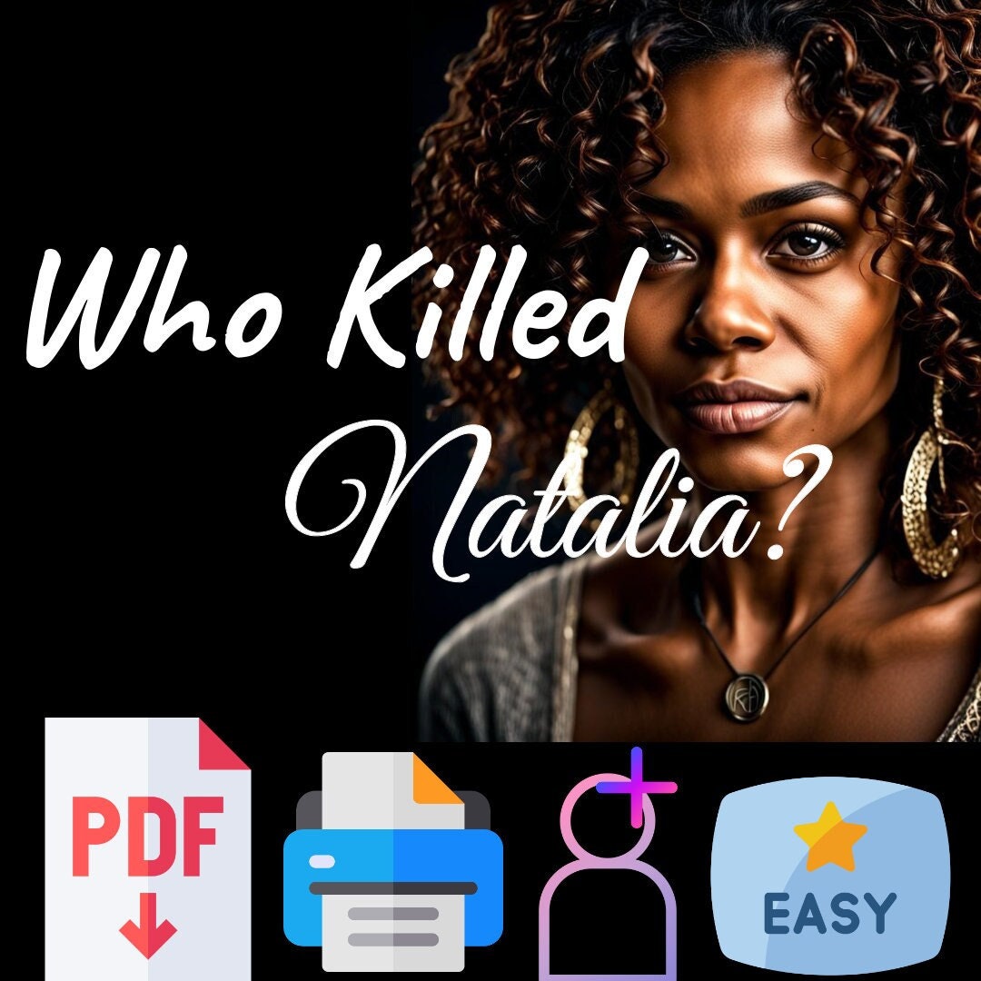 Printable Natalia Godwin Murder Case: Detective Game, Unsolved Murder ...