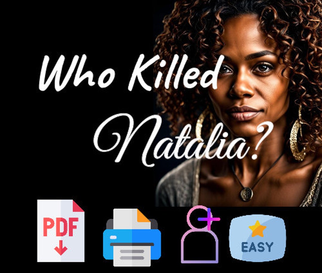 Printable Natalia Godwin Murder Case: Detective Game, Unsolved Murder ...