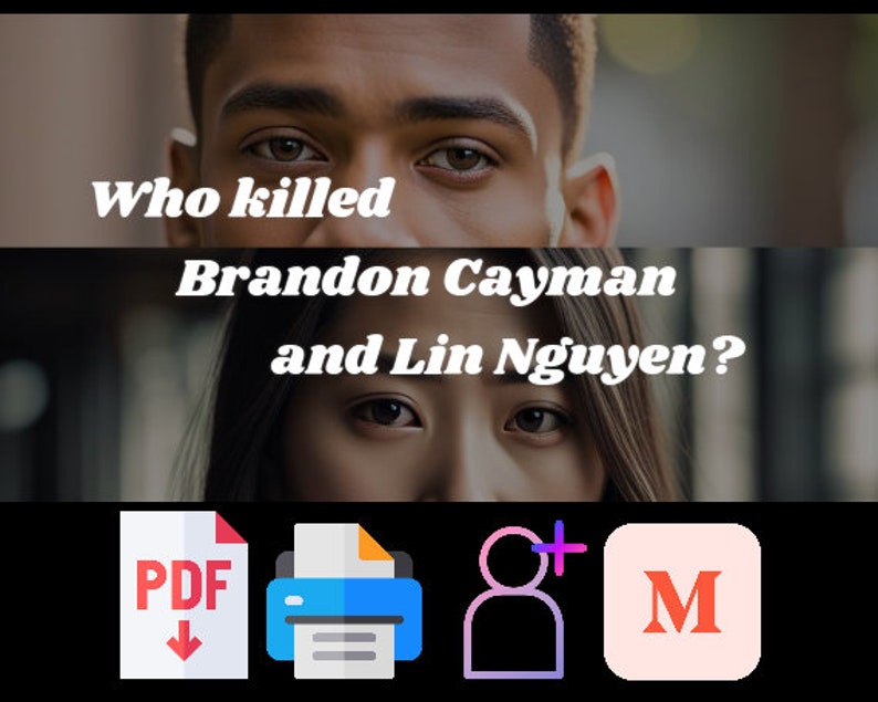 Printable Murder Case Brandon Cayman and Lin Nguyen: Detective Game ...