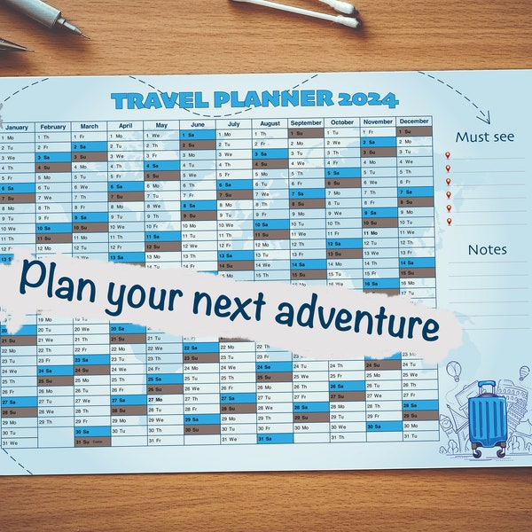 Travel 2024 Planner - Etsy