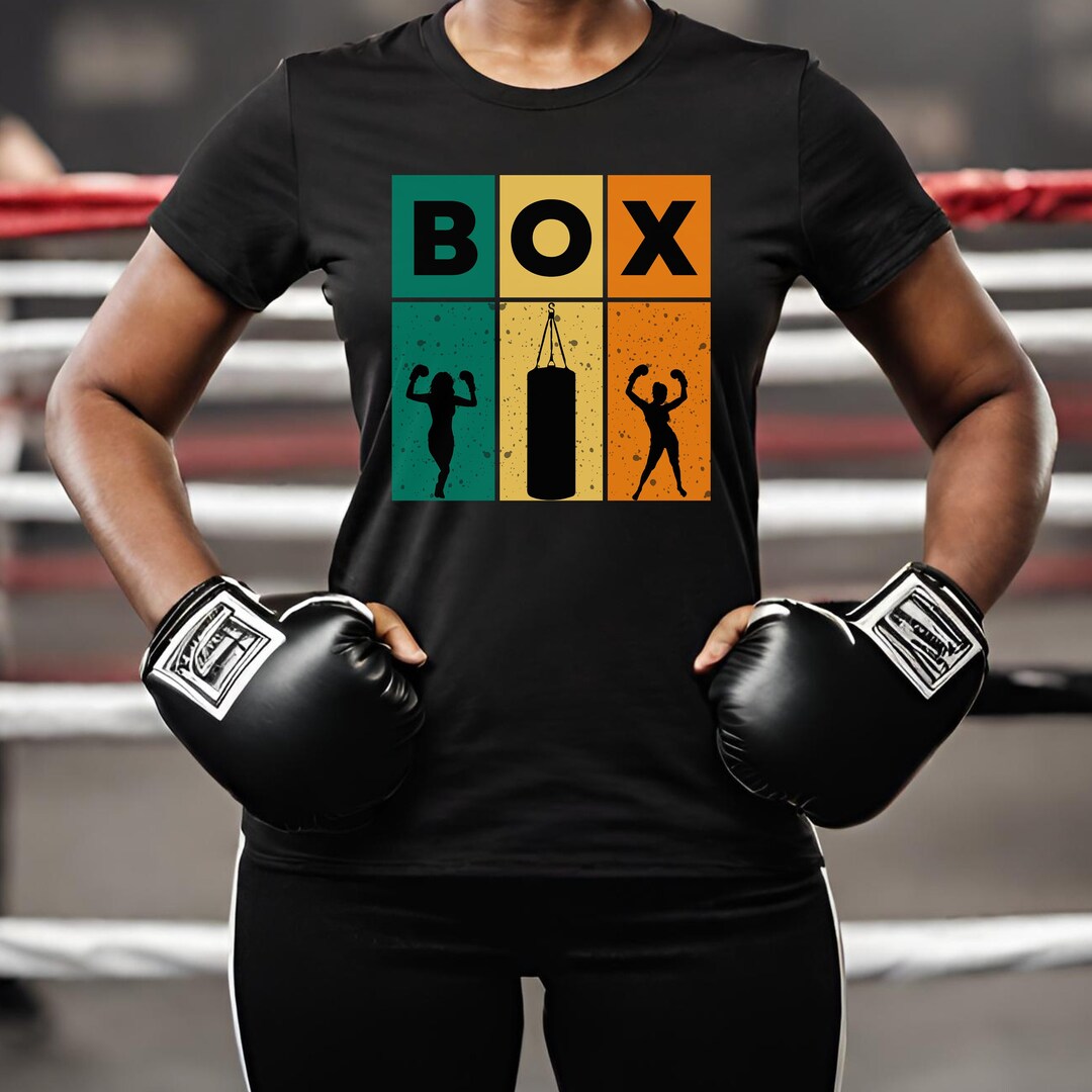 Vintage Women Boxing Shirt, Boxing T-shirt, Boxing Lover Gift, Female ...