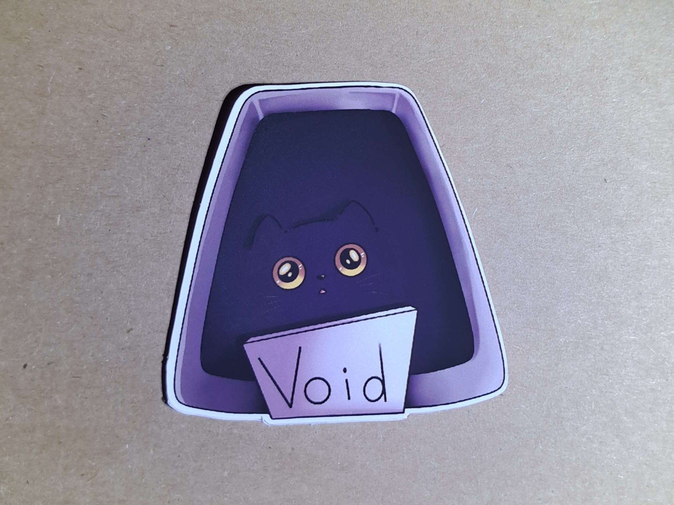 Void Cat Meme Sticker - Etsy