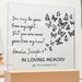 You May Be Gone Memorial Plaque | Sympathy Bereavement Gift | in Memory ...