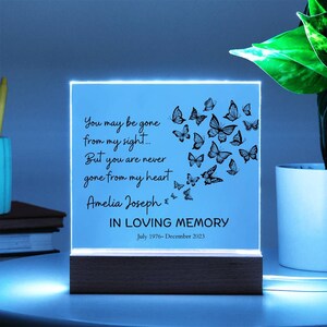 You May Be Gone Memorial Plaque | Sympathy Bereavement Gift | in Memory ...
