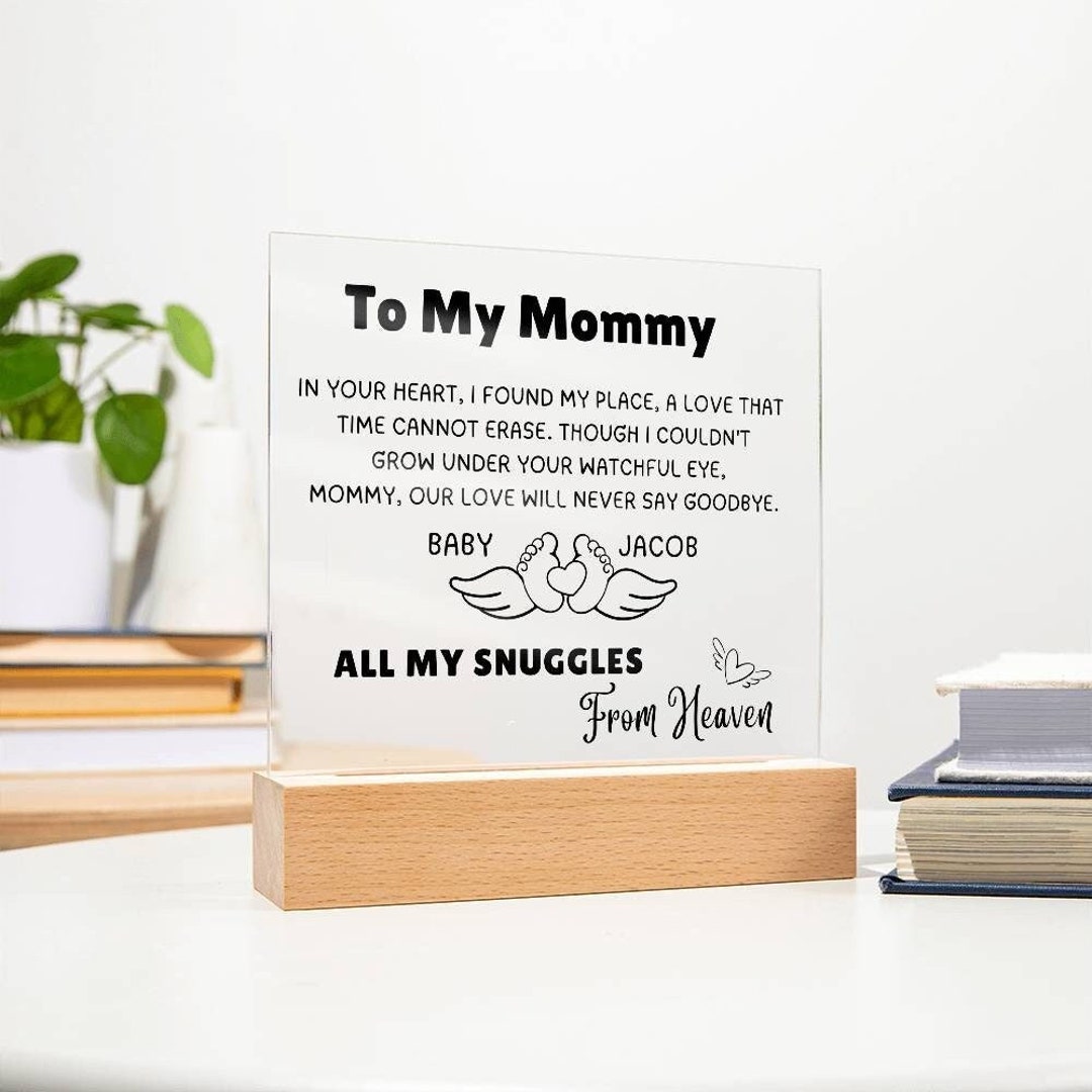 Loss of Child Sympathy Miscarriage Memorial Plaque Gift for Mommy ...