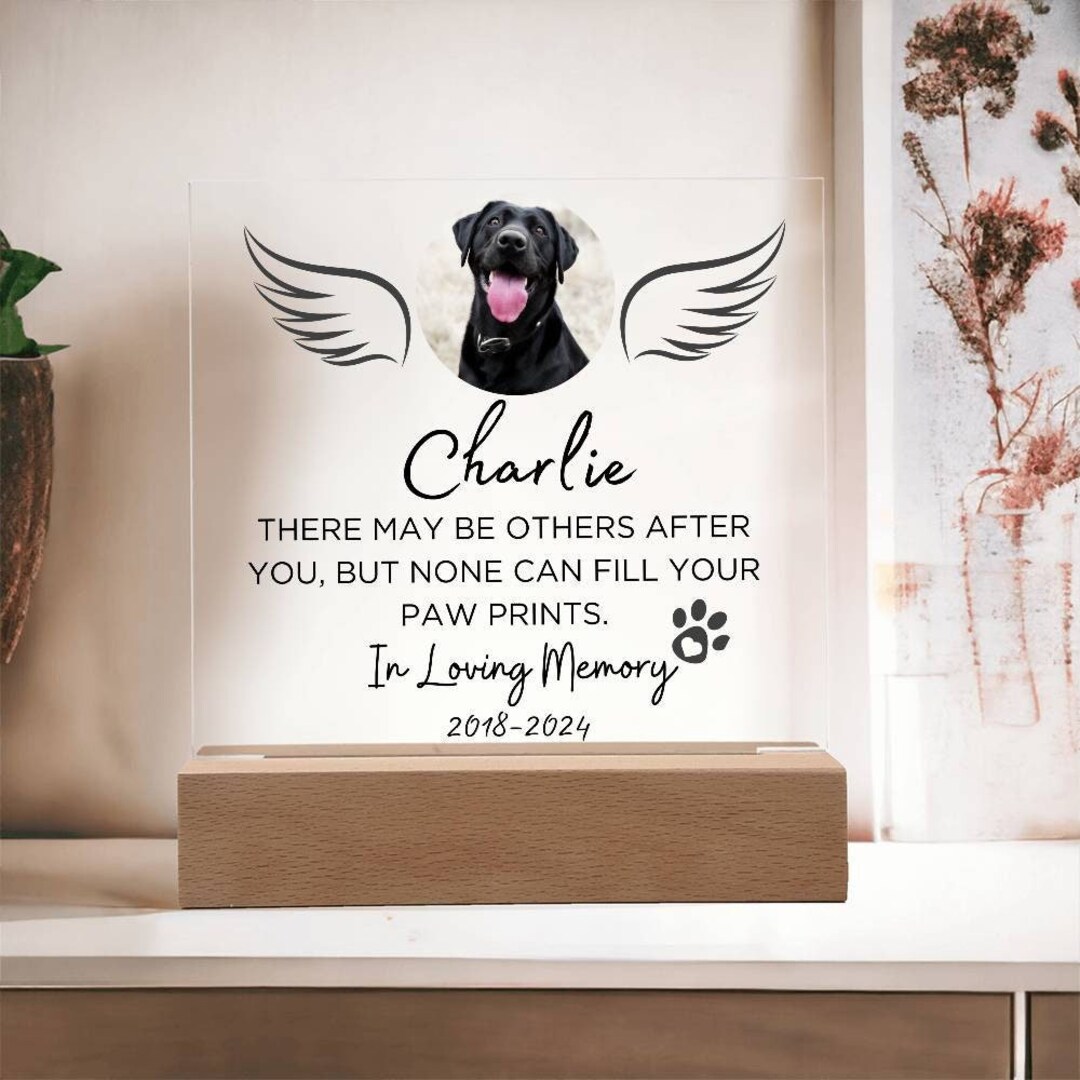 Pet Loss Custom Memorial Plaque in Memory of Pet Remembrance Gift| Dog ...