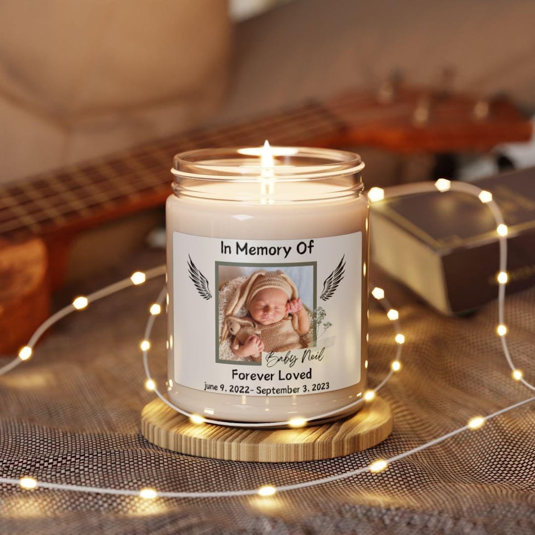 Custom Baby Memorial Candle, Loss of Child Gift, Infant Loss Keepsake ...