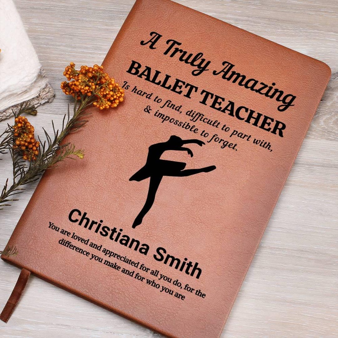 Ballet Teacher Personalized Gift, Ballet Coach Thank You, Dance ...