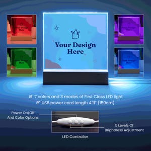 Personalized Manager Appreciation Gift LED Acrylic Plaque, Project ...