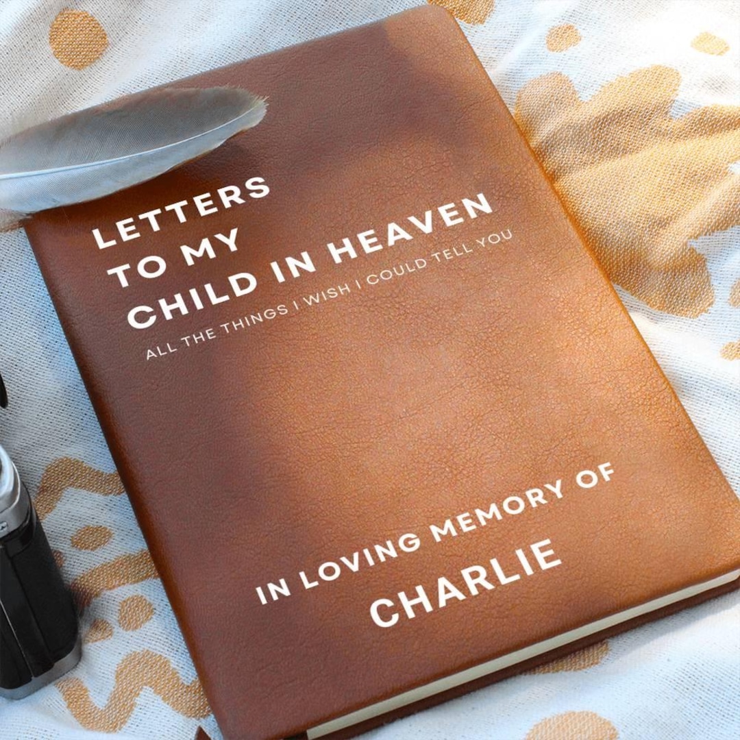 Memorial Grief Journal Letters to My Child in Heaven, Sympathy Gift for ...