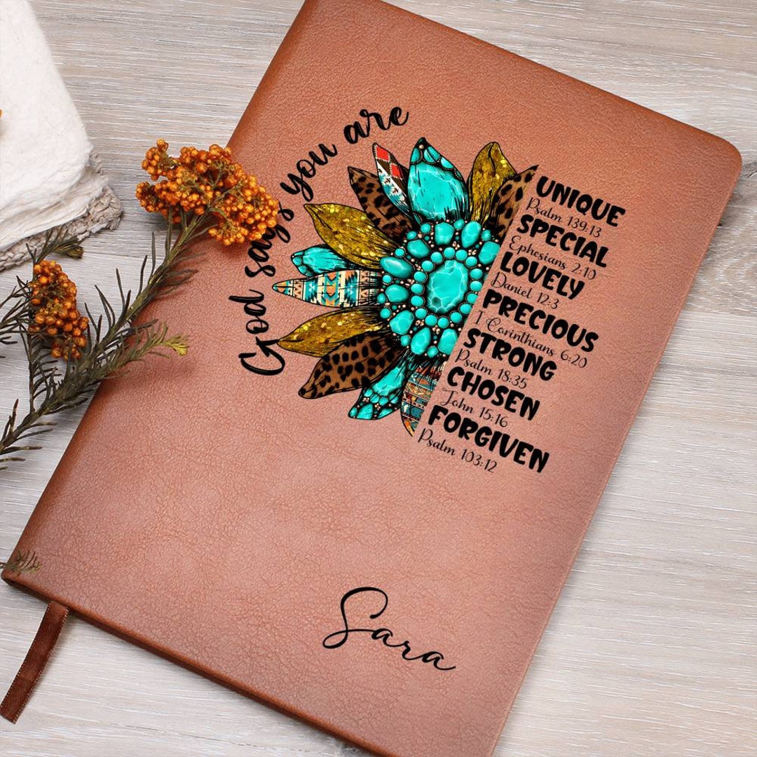 God Says Positive Affirmations Journal, Religious Devotional Notebook ...