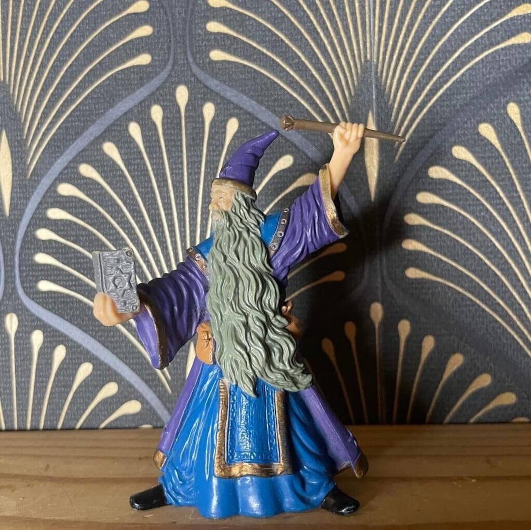 ELC the Wizard Wonderland Figurine Fairytale Hat Spell Book - Etsy
