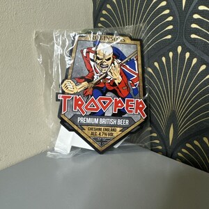 Iron Maiden Trooper Bar Beer Pump Clip Plastic Robinsons Brand New - Etsy
